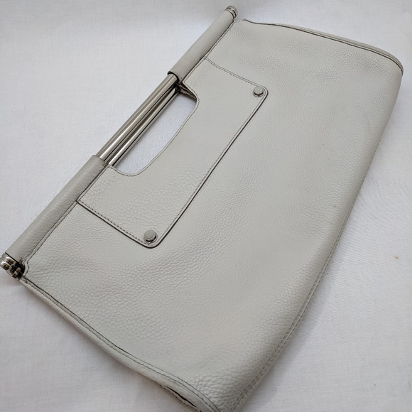 Banana Republic | Bags | Banana Republic Bone Colored Leather Clutch ...